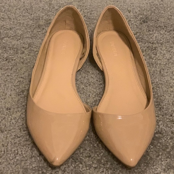Shoes | Side Cutout Tan Flats | Poshmark